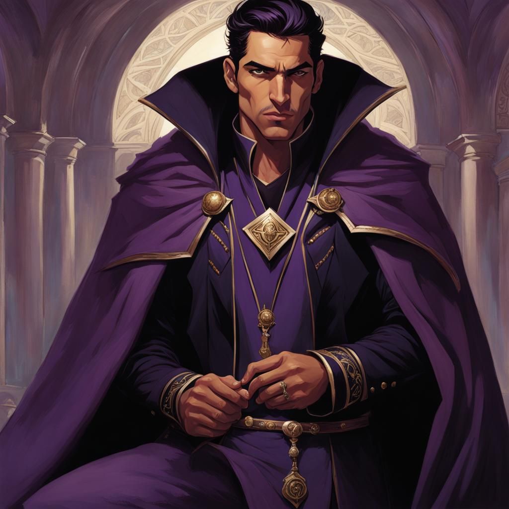 Purple Warlock II - AI Generated Artwork - NightCafe Creator