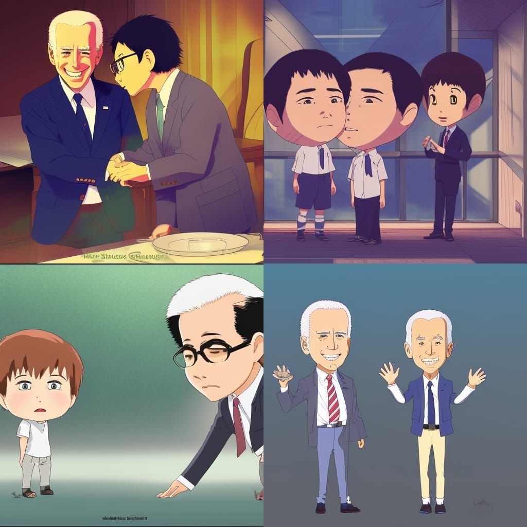 The wacky hijinks of Chibi Joe Biden and Prime Minister Kishida! - AI ...
