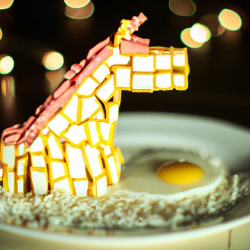 horse made out of nuclear bacon and eggs - AI Generated Artwork ...