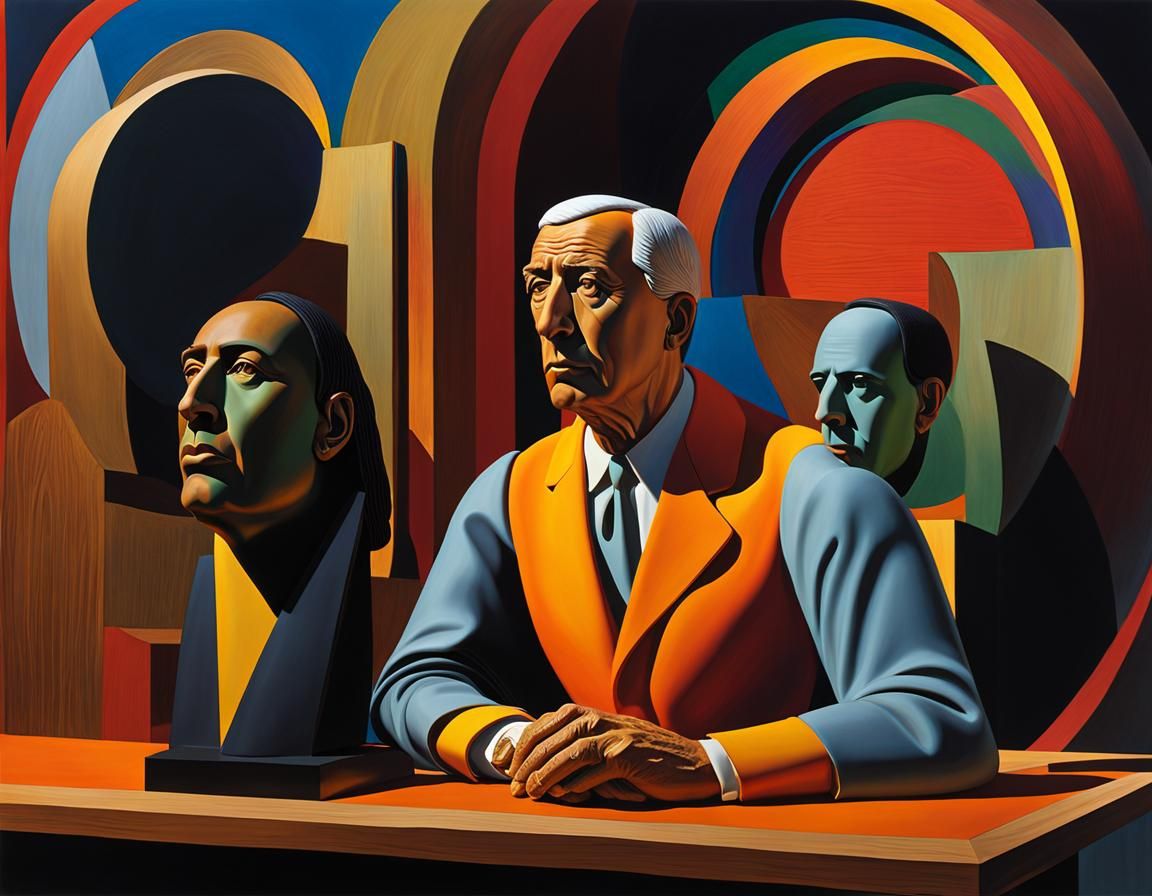 A Man Turning into a Statue - AI Generated Artwork - NightCafe Creator