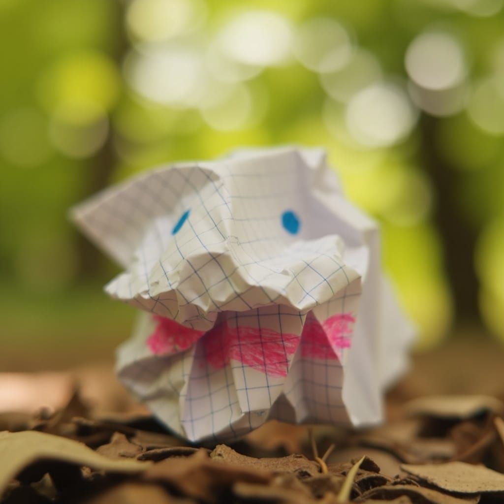 chilling out in a forest