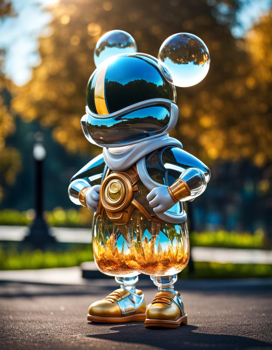 glass mickey - AI Generated Artwork - NightCafe Creator