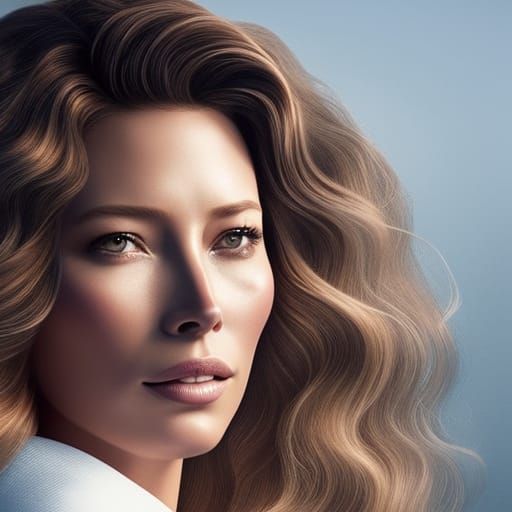 Jessica Biel #6 - AI Generated Artwork - NightCafe Creator