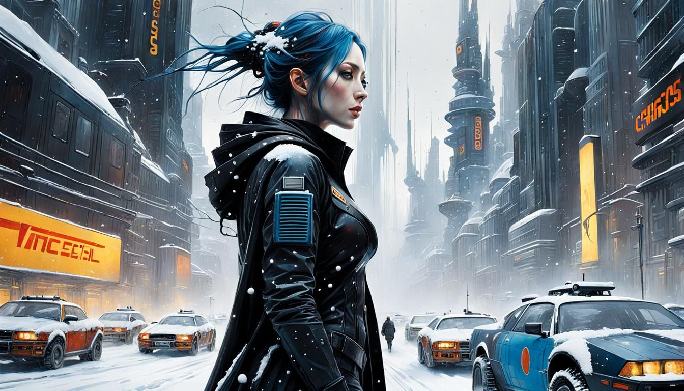 Sci-Fi City Portrait - AI Generated Artwork - NightCafe Creator