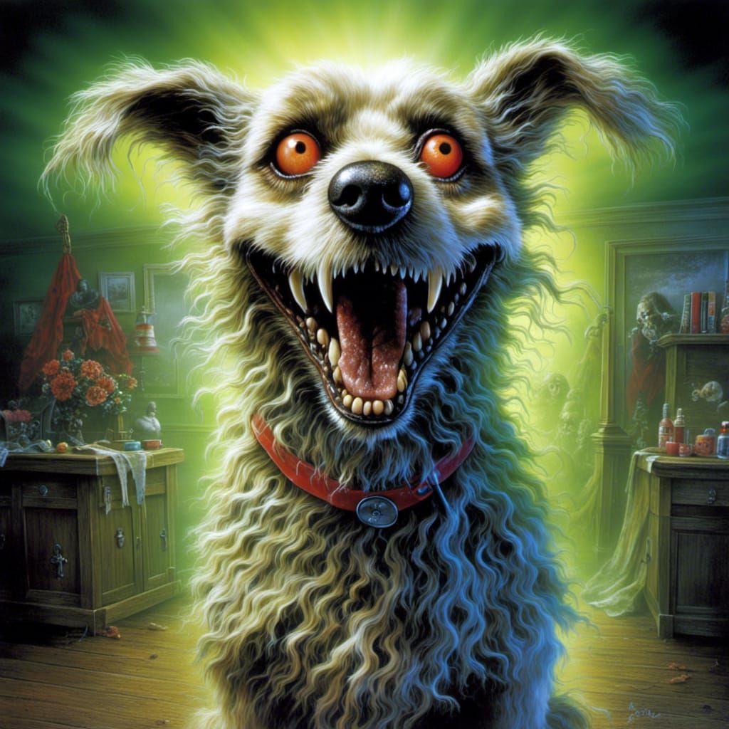 My friend the ghoul dog - AI Generated Artwork - NightCafe Creator