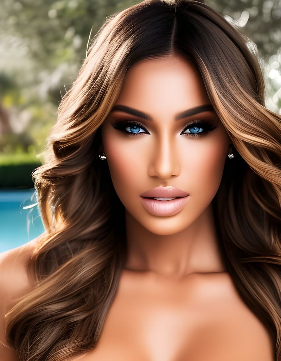 Gorgeous brunette - AI Generated Artwork - NightCafe Creator