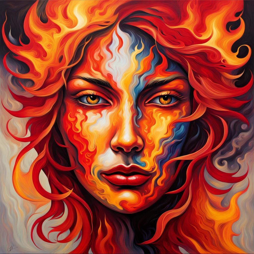 Fire goddess - AI Generated Artwork - NightCafe Creator