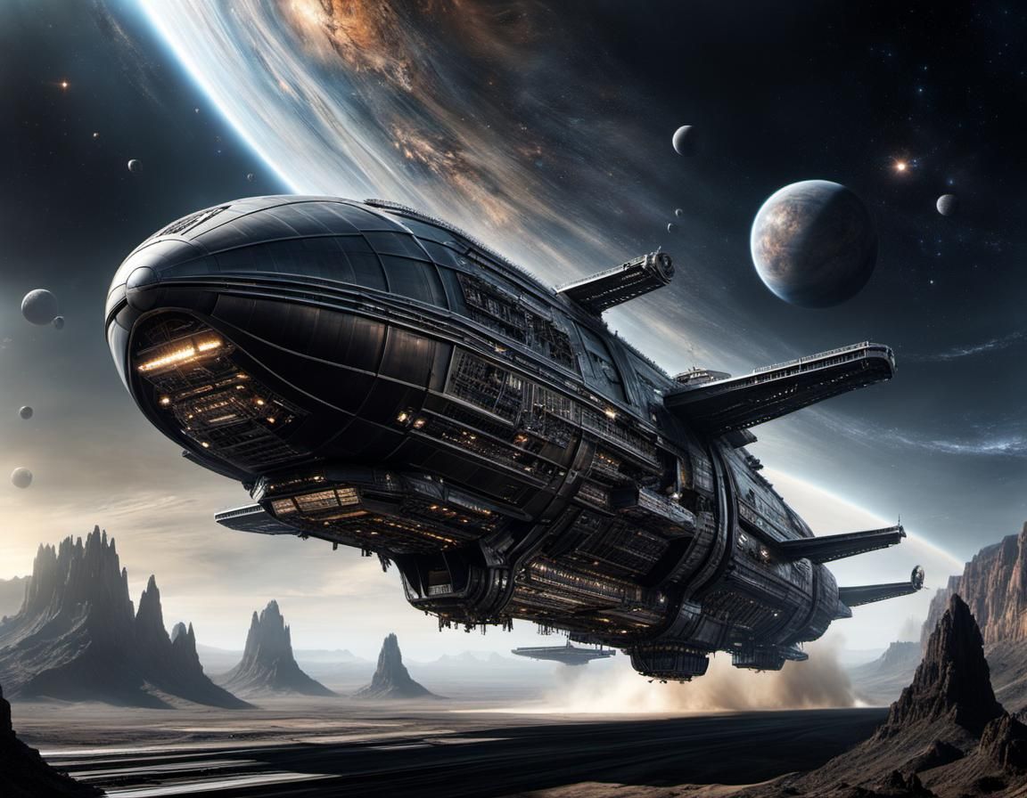 Spaceship v10 - AI Generated Artwork - NightCafe Creator