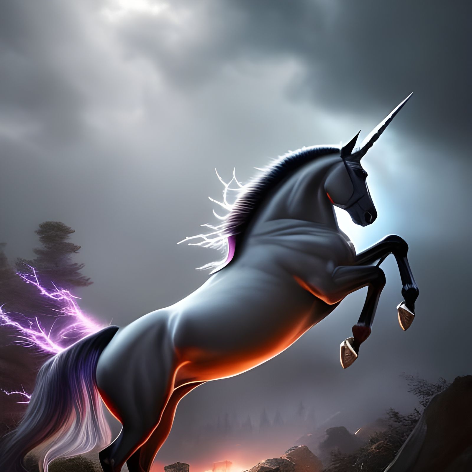 Unicorn Jump - AI Generated Artwork - NightCafe Creator