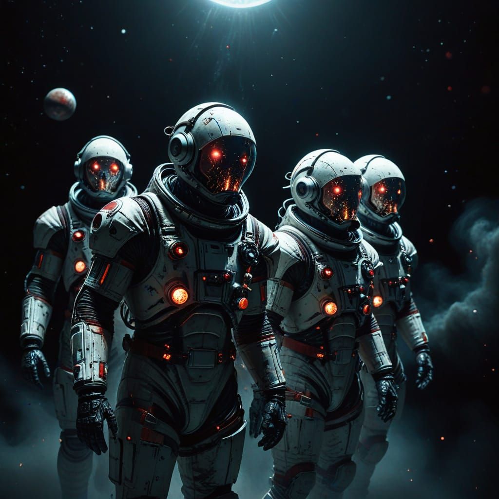 crash test dummies astronaut - Eerie Space Horror in Dark F...