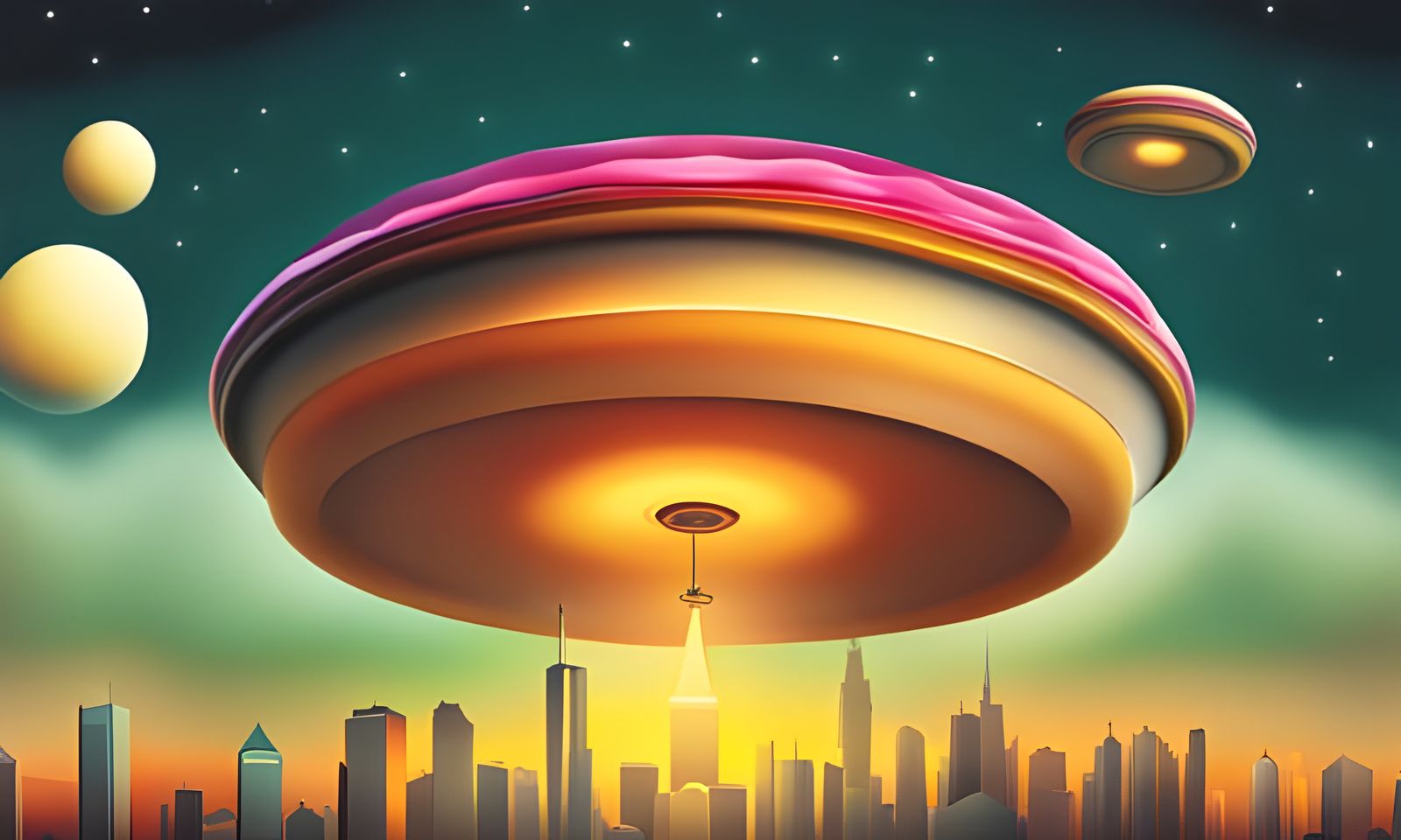 Cupcake UFO - AI Generated Artwork - NightCafe Creator