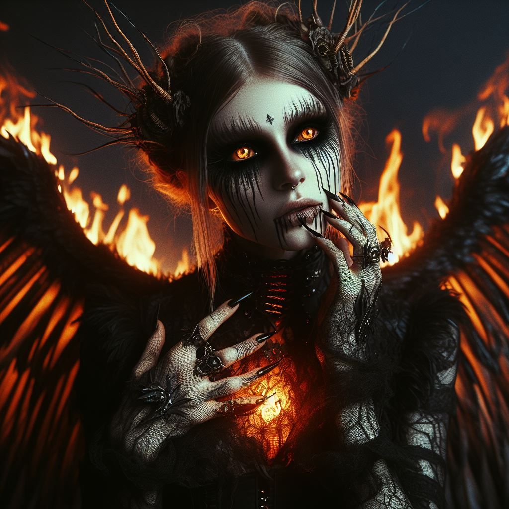 Those eyes like fire - AI Generated Artwork - NightCafe Creator