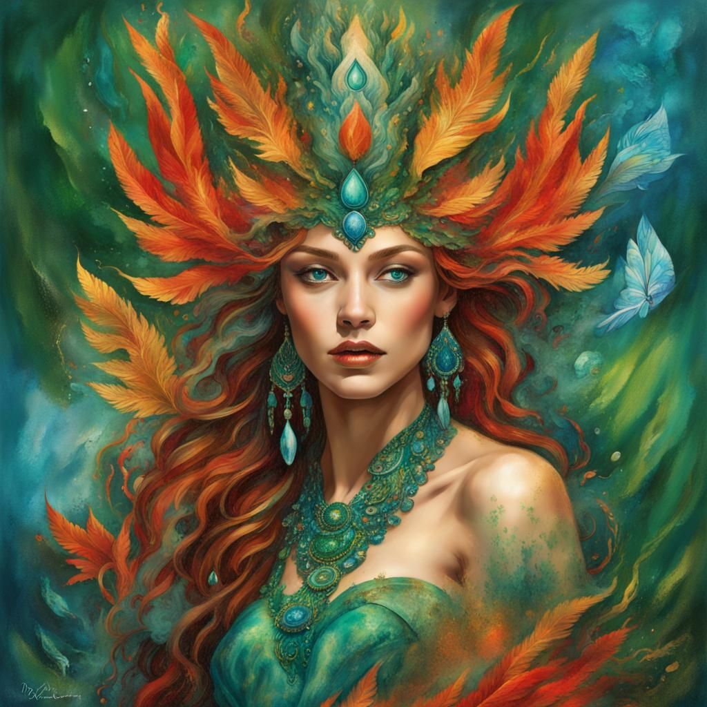 Elemental Goddess - AI Generated Artwork - NightCafe Creator