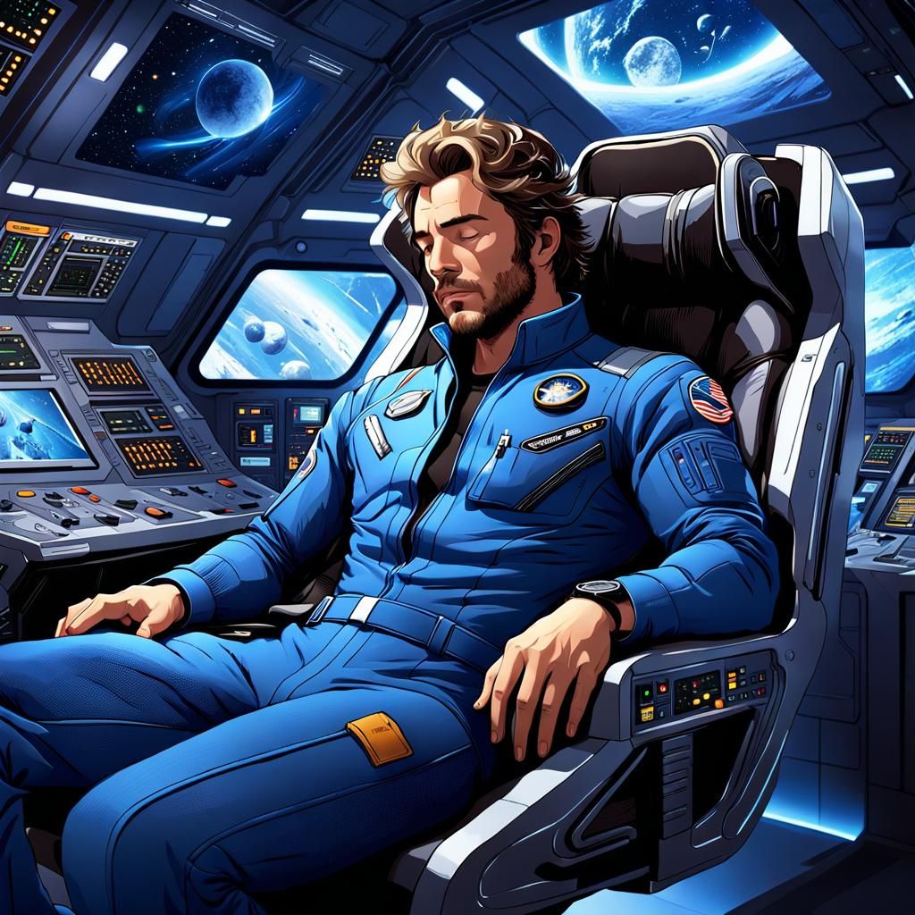 Sleeping on the job II - AI Generated Artwork - NightCafe Creator