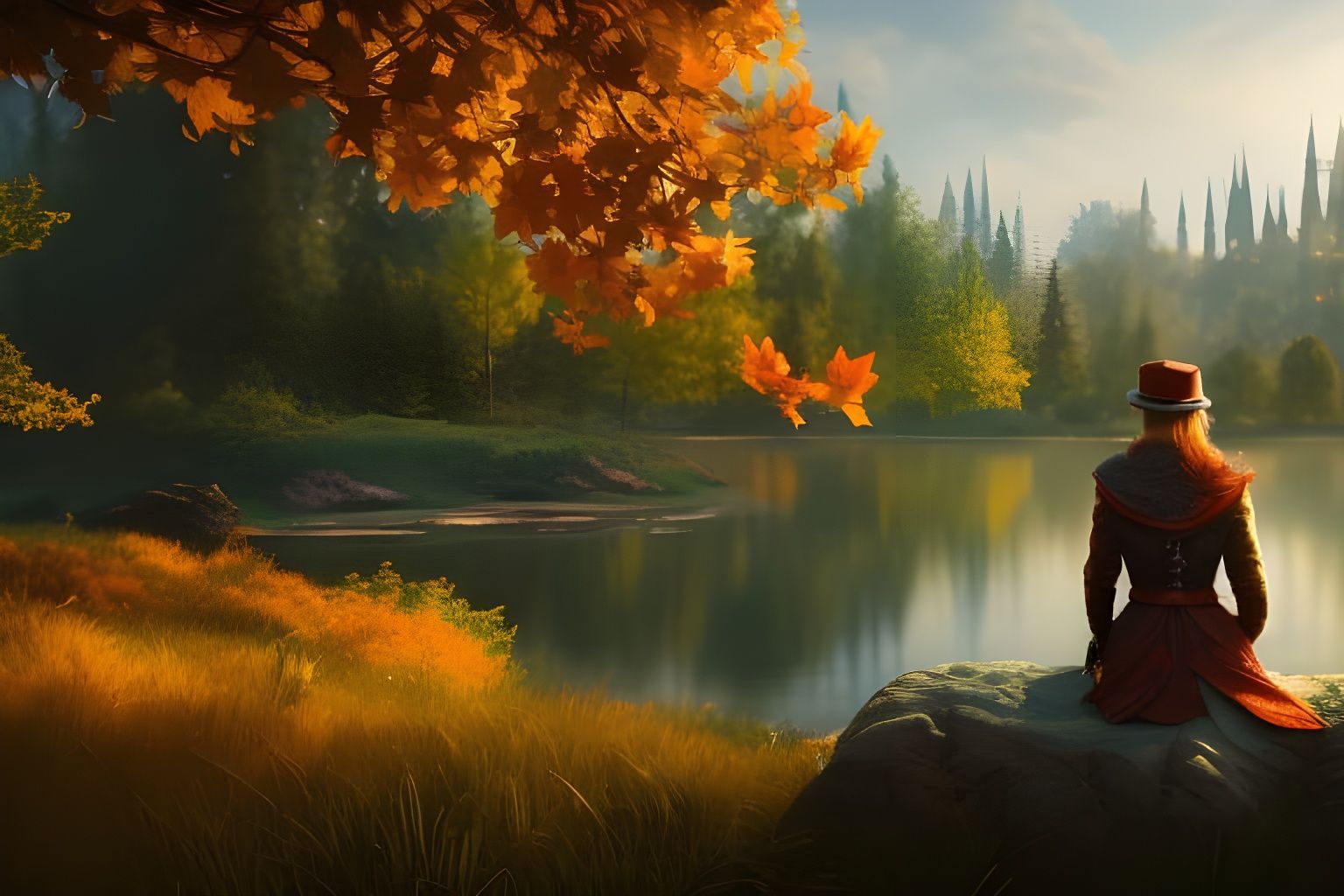 Autumn for One - AI Generated Artwork - NightCafe Creator