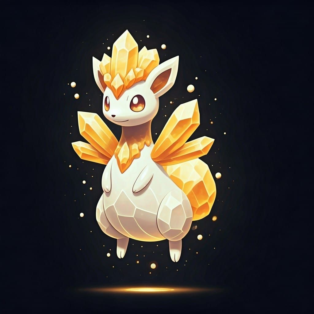Fakemon: Glucryst - Crystalline Sugar Spark Pokémon: A Gem-L...