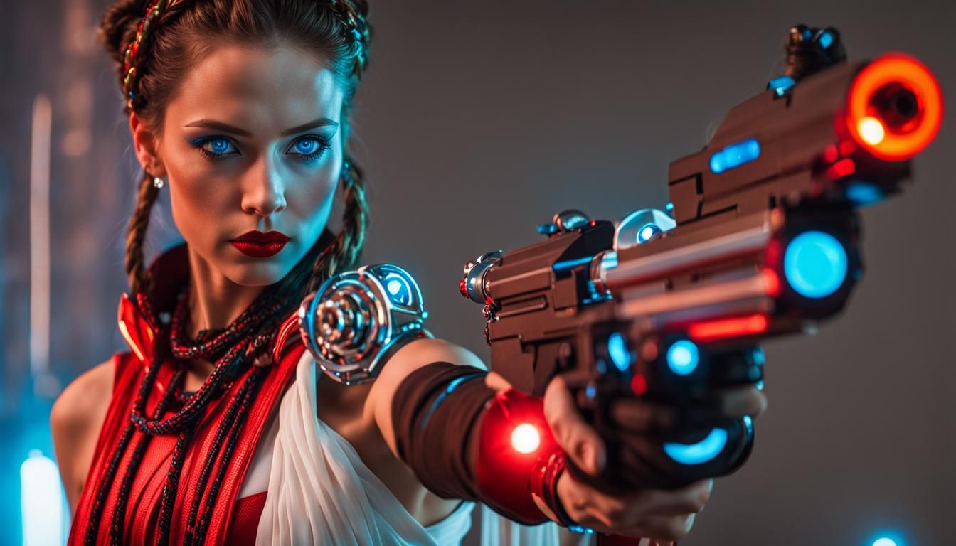 Space Queen Defending Her People - AI Generated Artwork - NightCafe Creator