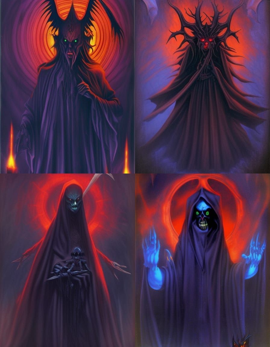 Evil demonic wizard - AI Generated Artwork - NightCafe Creator