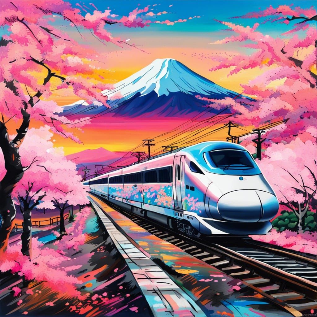 As Japanese as it gets! Shinkansen! - AI Generated Artwork - NightCafe ...