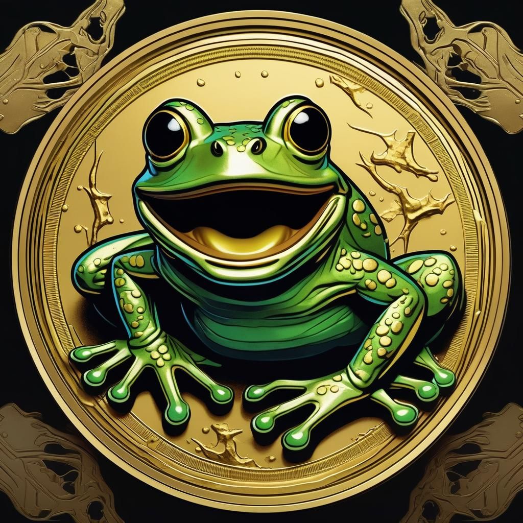 Frog coin - AI Generated Artwork - NightCafe Creator