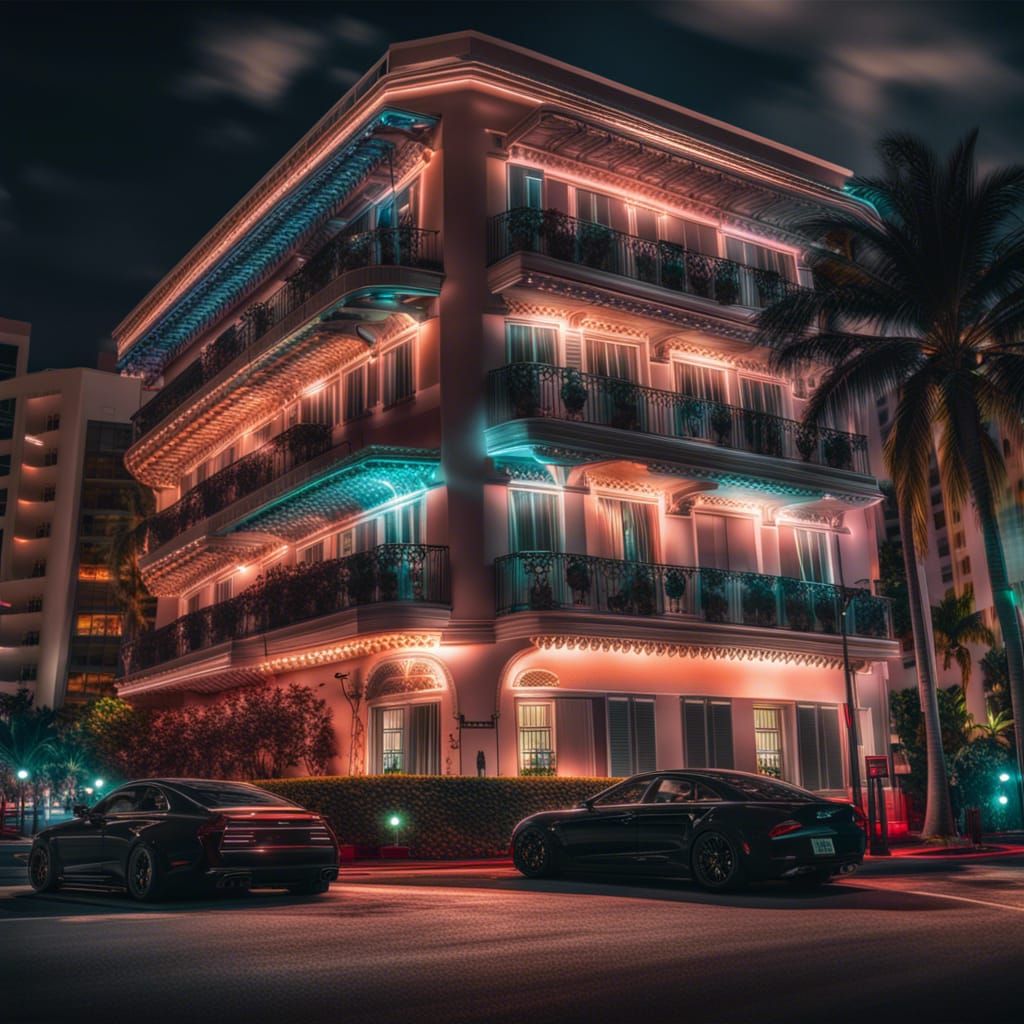miami nights - AI Generated Artwork - NightCafe Creator