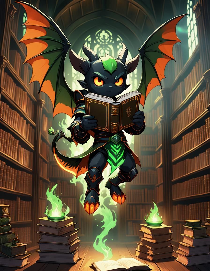 Imp Librarian - AI Generated Artwork - NightCafe Creator