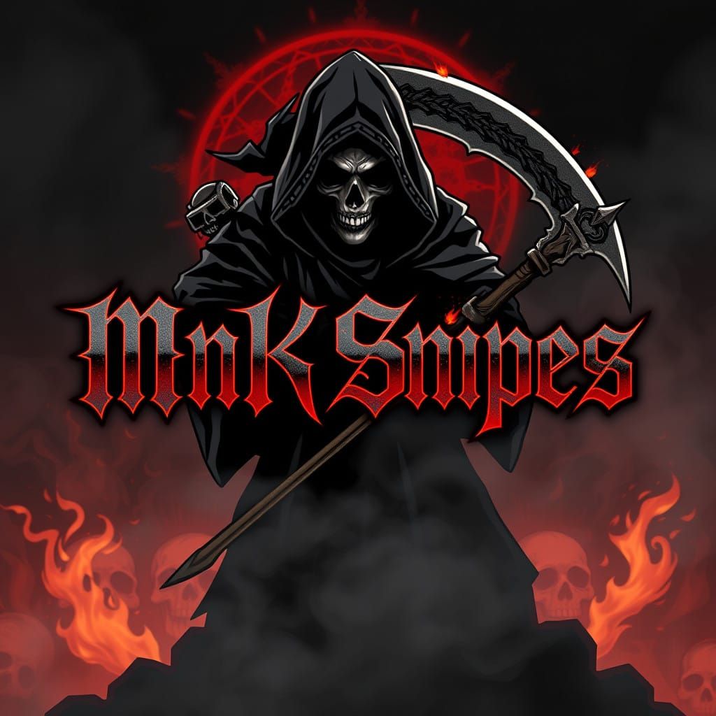 Grim Reaper - Grim Reaper in Ancient Gothic Script