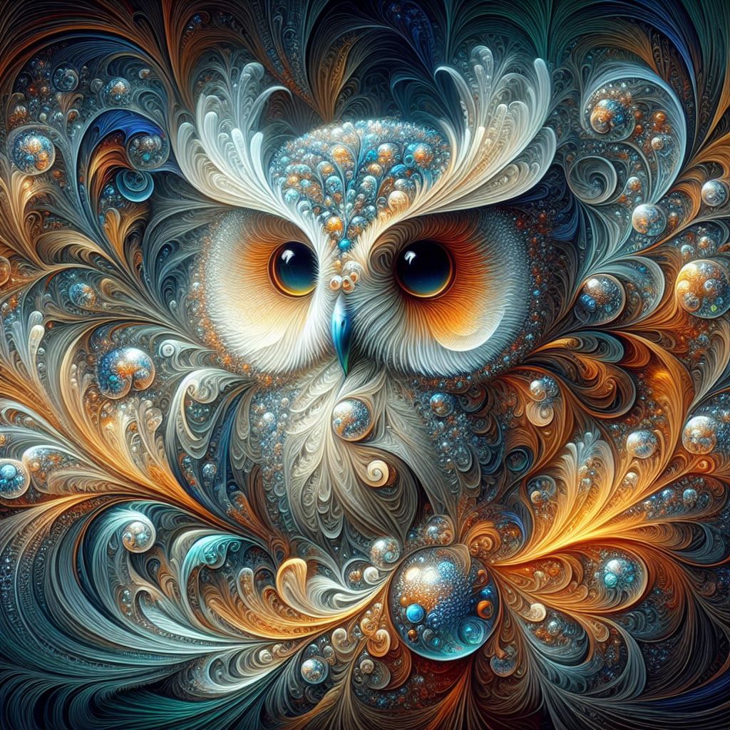 Abstract owl 0w0 - AI Generated Artwork - NightCafe Creator