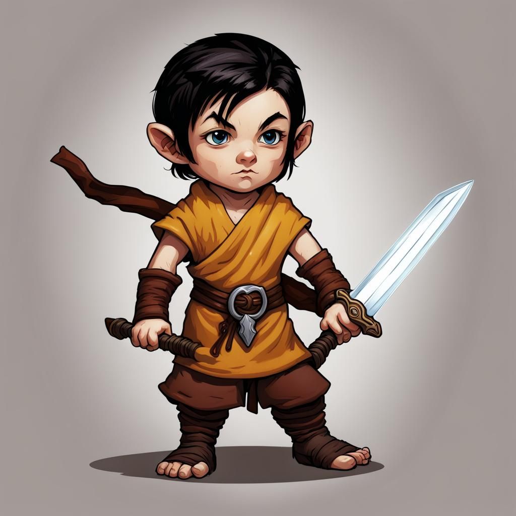 Halfling monk - AI Generated Artwork - NightCafe Creator