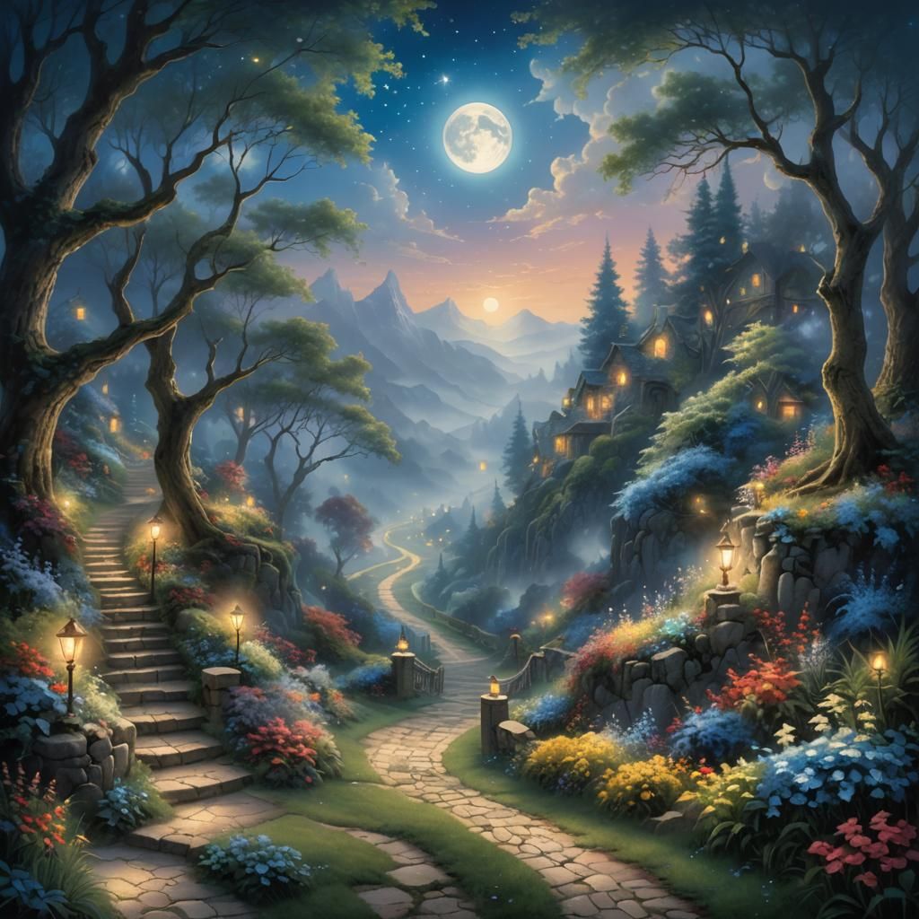 Magic path - AI Generated Artwork - NightCafe Creator