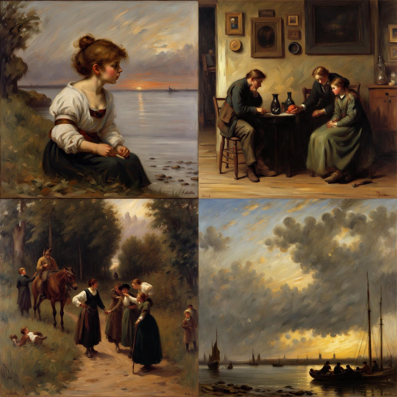 by artist "Peter Nicolai Arbo" - AI Generated Artwork - NightCafe Creator