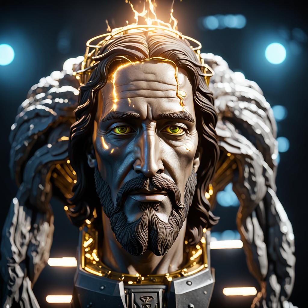 3D Jesus breathing glowing plasma , GeForce RTX, 2TB NVMe M.2 SSD, 6TB ...