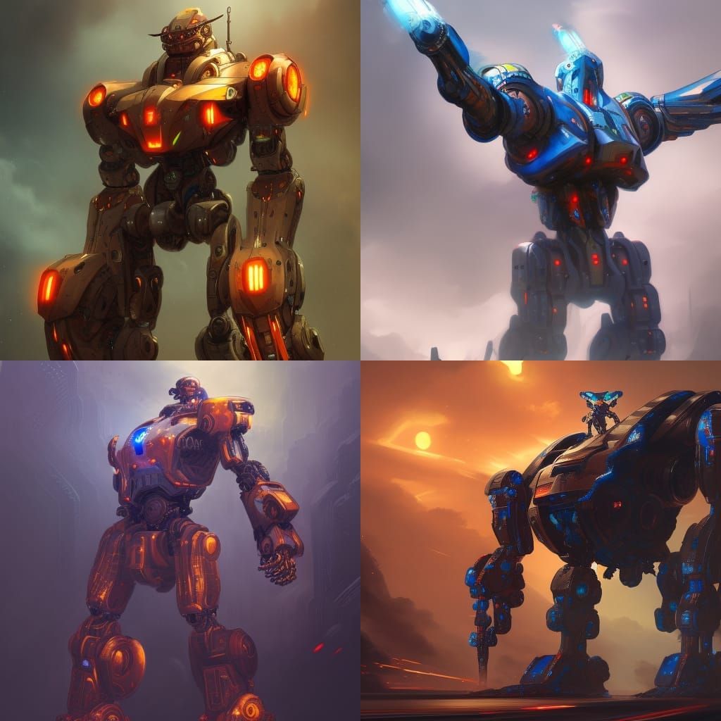 Giant Mecha : r/nightcafe