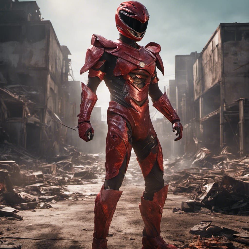 Crimson Power Ranger - AI Generated Artwork - NightCafe Creator