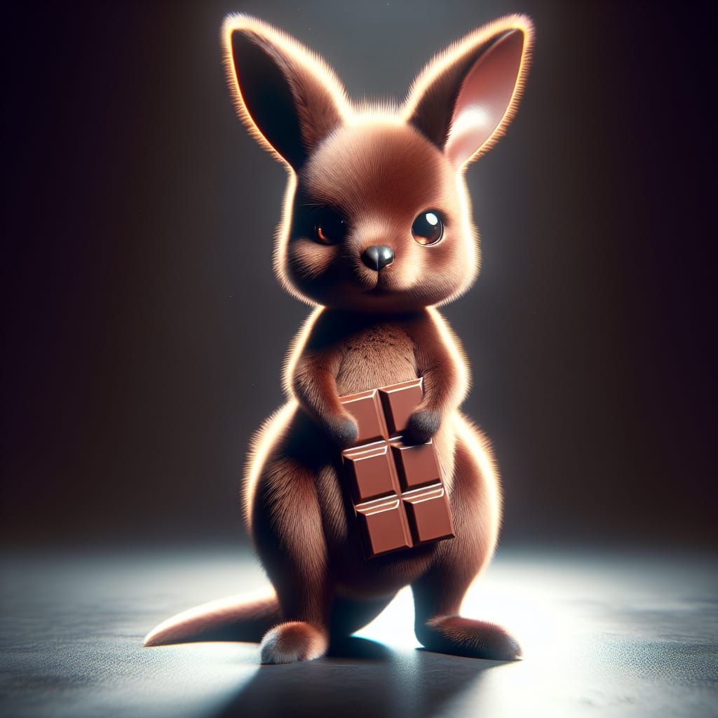 Chocolate Kangaroo - AI Generated Artwork - NightCafe Creator