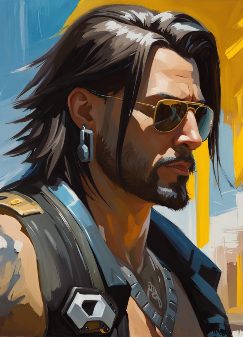 Johnny Silverhand from Cyberpunk 2077 as Overwatch character! - AI ...