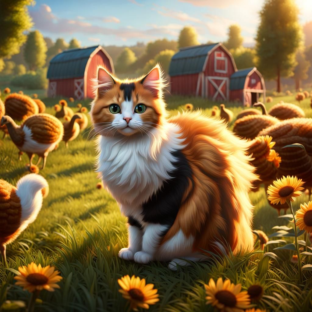 On the farm - AI Generated Artwork - NightCafe Creator