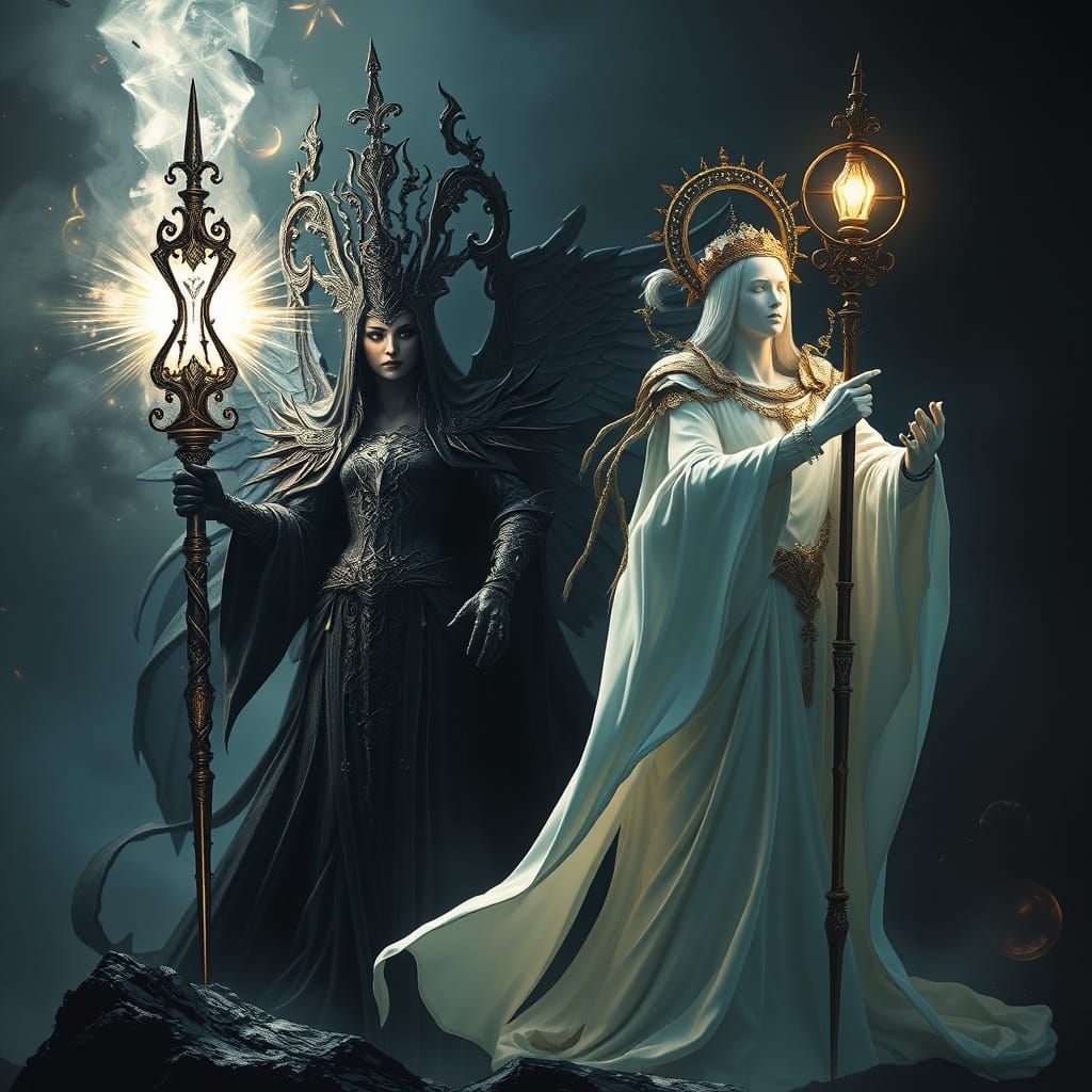 Darkness Goddess and Lightness God - Regal Darkness Goddess ...