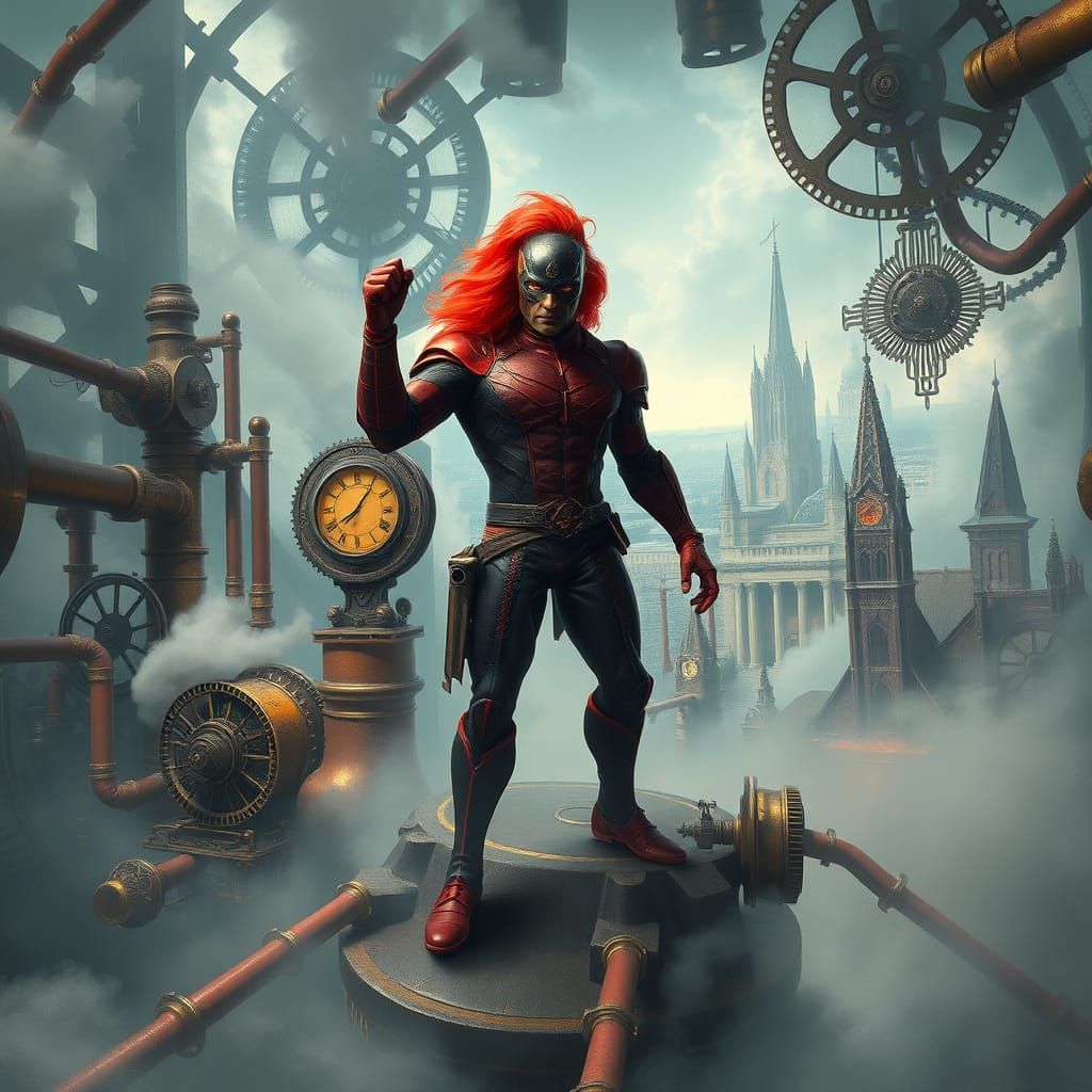 Steampunk The Flash - Steampunk Flash: Heroic Clockwork Visi...