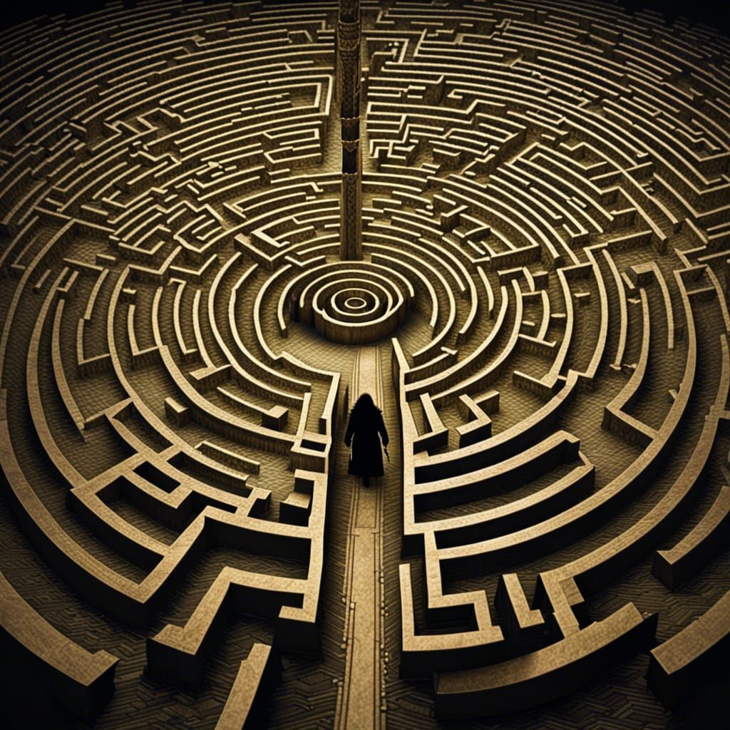 In the labyrinth - AI Generated Artwork - NightCafe Creator