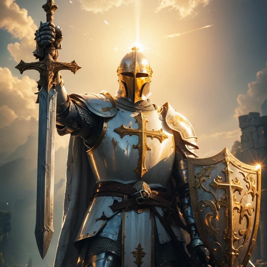 Soli Deo Gloria - Victorious Knight in Shining Armor
