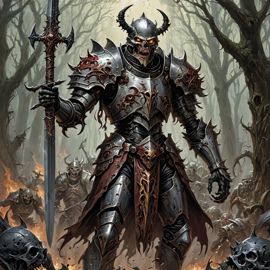 Triumphant Death Knight - AI Generated Artwork - NightCafe Creator