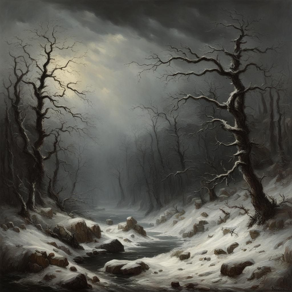 Winter in neverwhere - AI Generated Artwork - NightCafe Creator