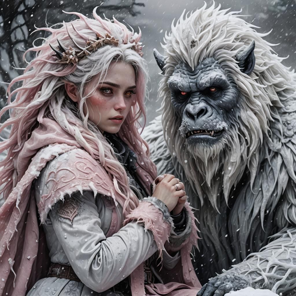 Yeti Guardian with his Royal Charge - AI Generated Artwork - NightCafe ...