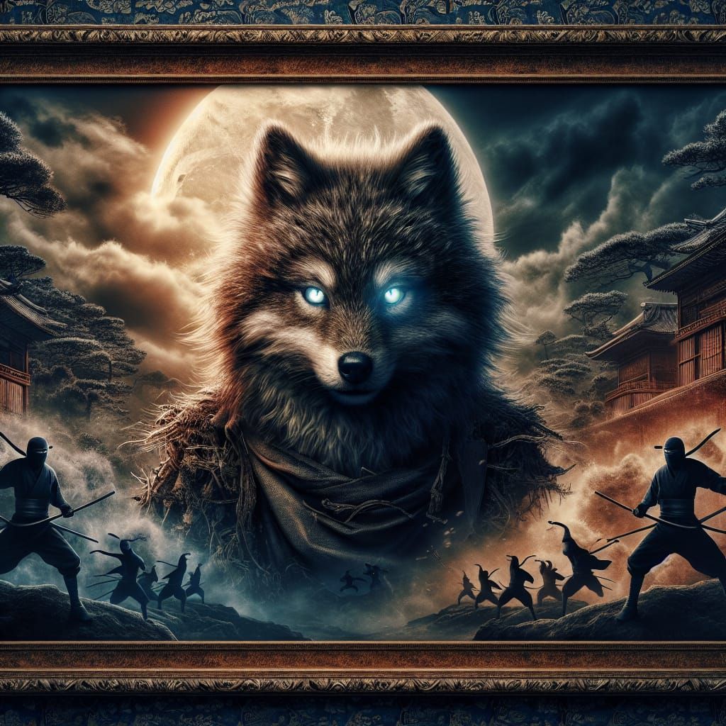 Wolf ninja warrior - AI Generated Artwork - NightCafe Creator