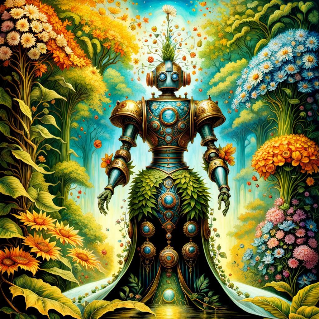 Garden butler - AI Generated Artwork - NightCafe Creator