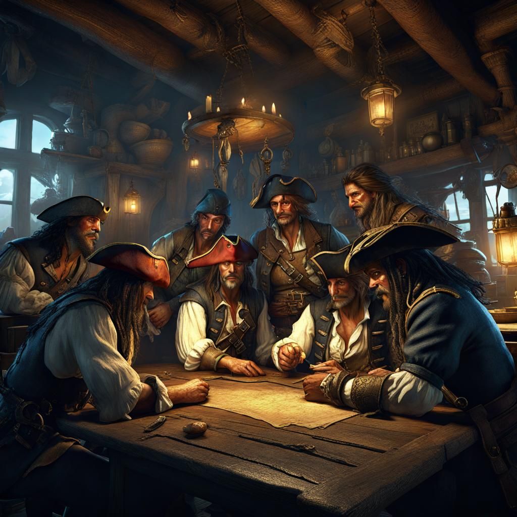 Planning next treasure hunt 3 - AI Generated Artwork - NightCafe Creator