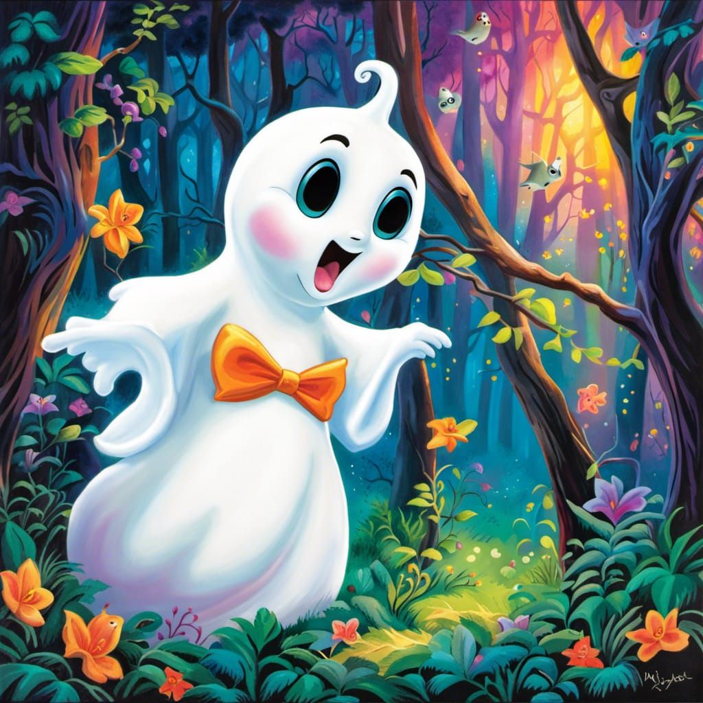 Friendly Ghost - AI Generated Artwork - NightCafe Creator