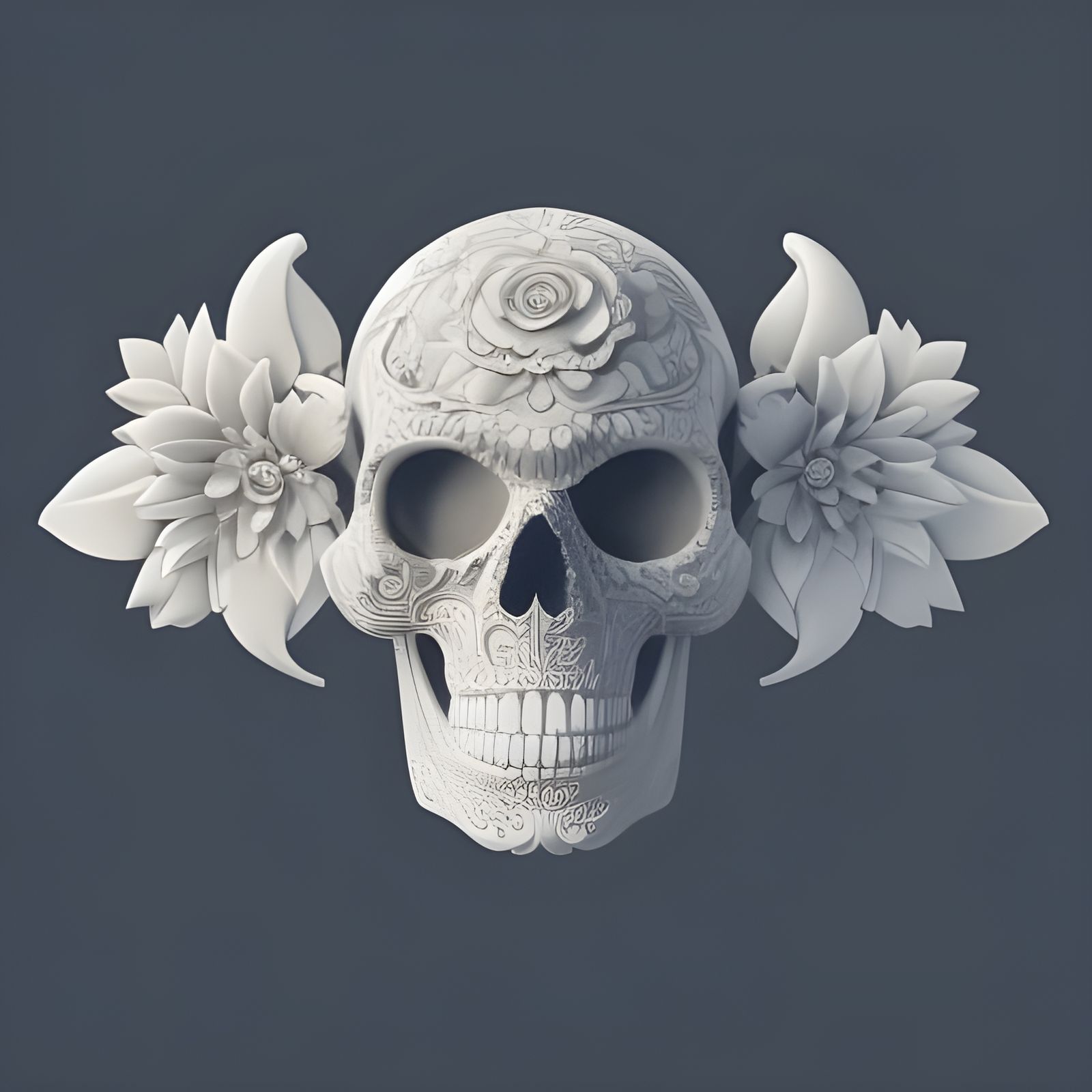Ornate Skull - AI Generated Artwork - NightCafe Creator