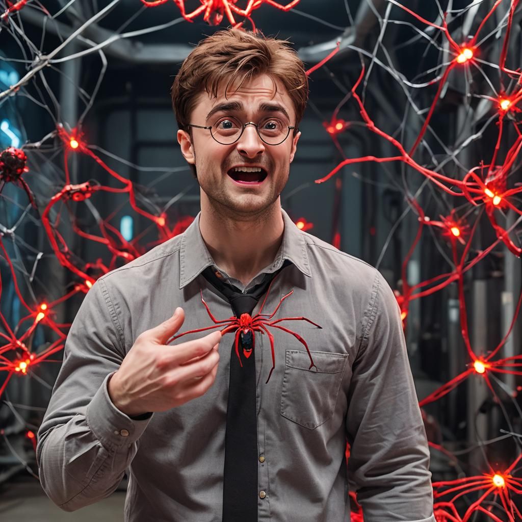 Daniel Radcliffe as Peter Parker/ How Peter Became Spider-Man - AI ...